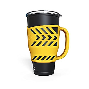 Gangster Armor Grip for your 30 oz tumbler Yeti handle RTIC Beast Simple Corkcicle Tumbler handle (Yellow)