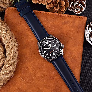 Ritche Genuine 20mm Leather Watch Band for Samsung Galaxy Watch 6 Classic Omega x Swatch Moonswatch Classic Vintage Quick Release Watch Bands for Men Women Compatible with Timex Easy Reader 38mm / Seiko SARB017 / Citizen BN0150-28E / Samsung Galaxy 3 41mm