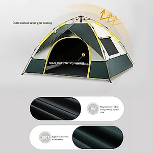 ARIOU Camp Tent, Automatic Setup Tent, Family Dome Tent, Waterproof Tents for Camping, 50+ Uv-Proof Hiker Tent 2-3 Person, Pop Up Tent Double Doors for Mountaineering, Hiking