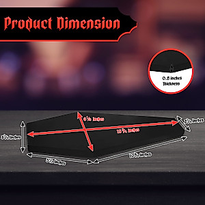 Magnetic Knife Holder - Kitchen Knife Stand for Wall & Spooky Kitchen Decor - Coffin Shaped Knife Dock - Underground Whispers Gothic Decor & Home Accessories