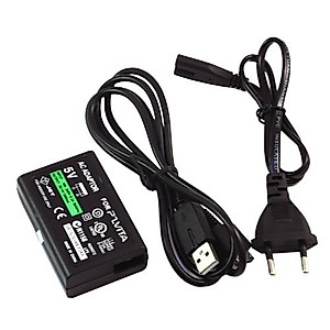 OSTENT EU Plug AC Wall Power Adapter USB Charger Charging Cable Cord for Sony PlayStation PS Vita PSV