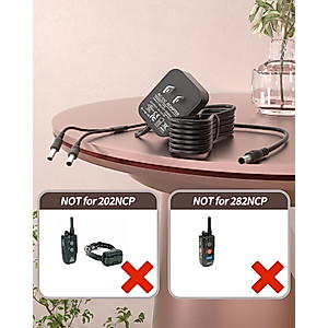 VHBW 5V Charger Replacement for Dogtra with Splitter Cable, Replacement SBC5V1000 Charger Compatible with Dogtra iQ Series, YS600, 200C, 280C, EF-3000 Gold Receiver,YS300 Collar Trainer (UL Listed)