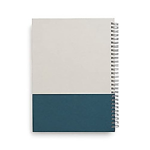 TRU RED 24383525 Medium Hard Cover Ruled Notebook, Gray/Teal