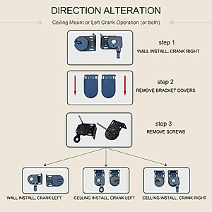 VICLLAX Outdoor Roller Shade, Patio Cordless Blinds Roll Up Shade (8' W X 8' L), Mocha