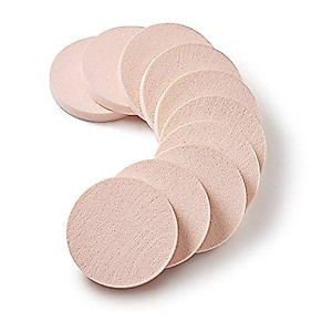 KOOBA 20pcs Makeup Powder Round Sponges Latex Free Disposable Beauty Blender Foam Cosmetic Applicator Facial Puffs for Flawless Foundation, Sensitive and All Skin Types