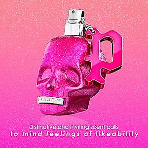 POLICE To Be Sweet Girl Fragrance For Woman - Feminine Scent - Gourmand Accords - Housed In A Pretty, Punk Bottle - Mingles Tart-Sweet Fruits And Fresh Florals With Woody Notes - 2.5 Oz EDP Spray