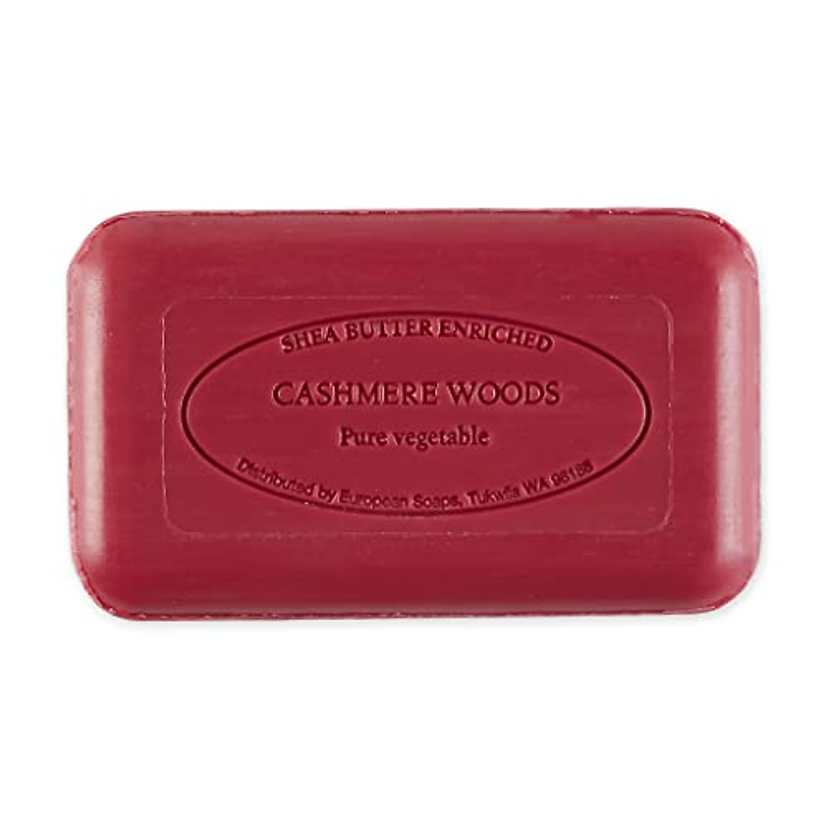 Pre de Provence Artisanal Soap Bar, Natural French Skincare, Enriched with Organic Shea Butter, Quad Milled for Rich, Smooth & Moisturizing Lather, Cashmere Woods, 5.3 Ounce