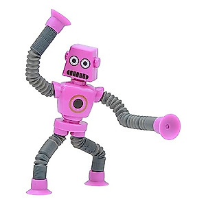 AMONIDA Robot Puzzle Toy with Stretch Tube, Telescopic Suction Cup Robot Toy Flexible for Home