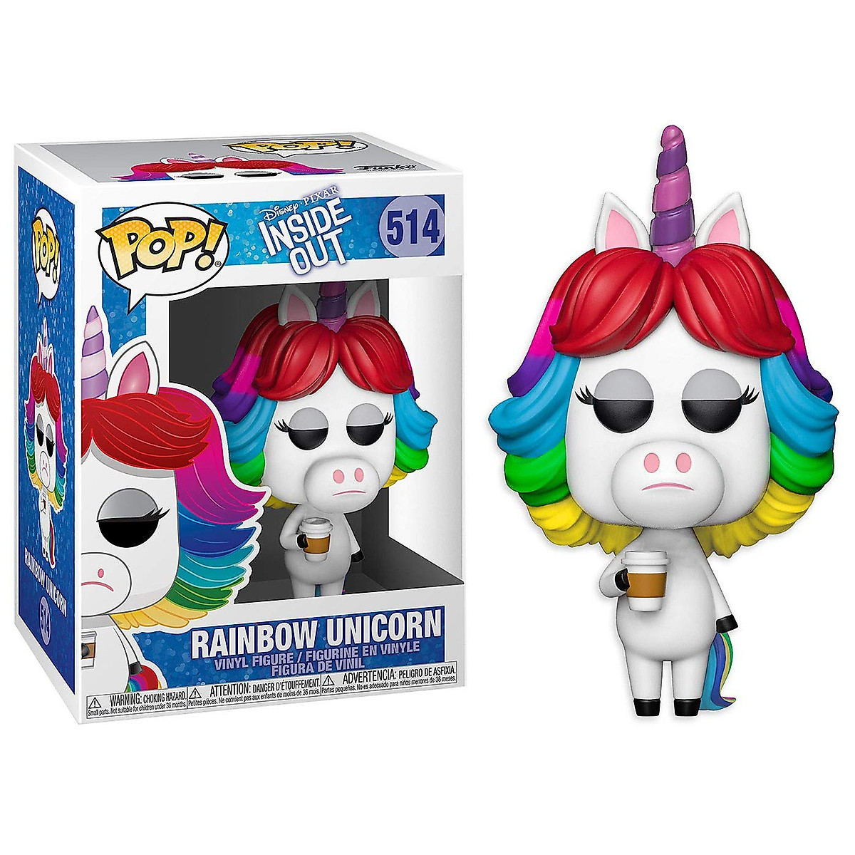 Funko Pop Disney Pixar Inside Out Rainbow Unicorn Exclusive Vinyl Figure