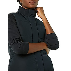 Amazon Essentials Women's Relaxed-Fit Water Repellent Recycled Polyester Puffer Vest (Available in Plus Size) (Previously Amazon Aware), Black, X-Large