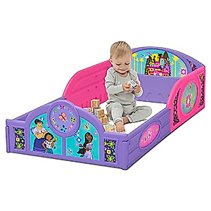 Disney Encanto Sleep and Play Toddler Bed with Built-in Guardrails by Delta Children