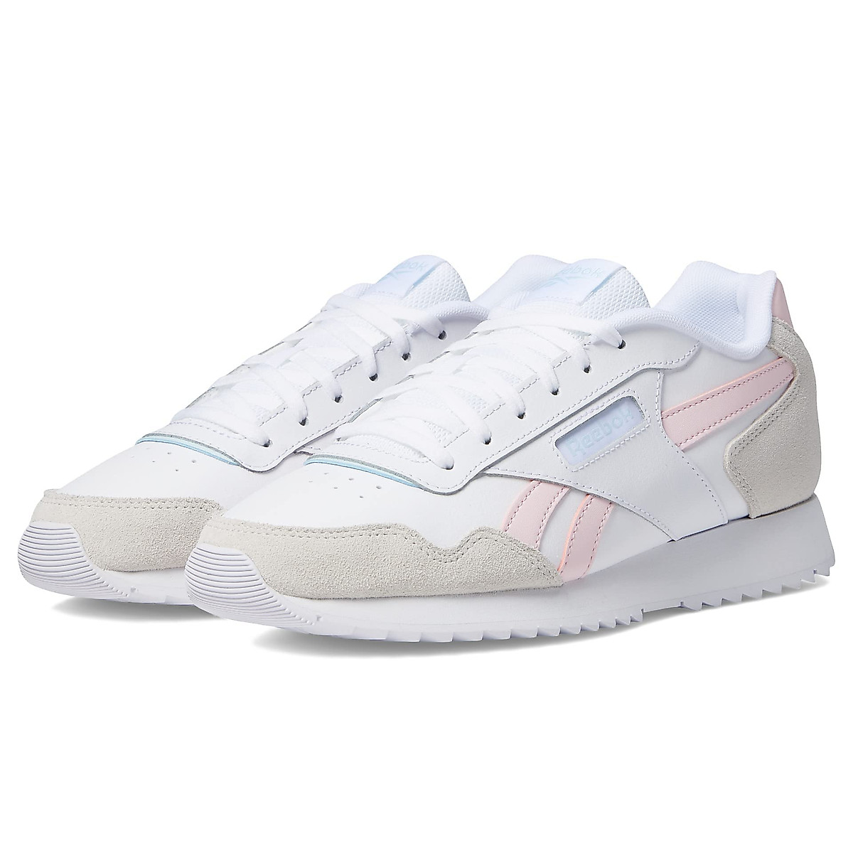 Reebok Women's Glide Sneaker, White/Pure Grey/Porcelain Pink, 10.5