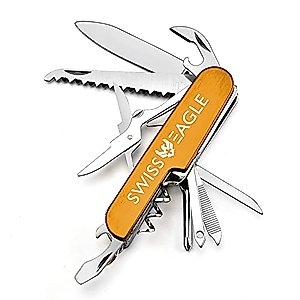 Swiss Eagle Multi-Tool Army Knife - Packs 11 Tools In Your Pocket