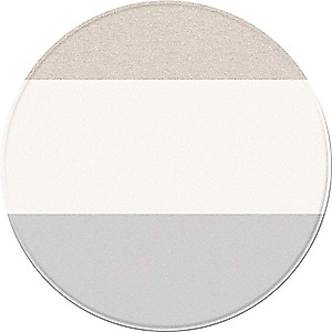 Parklon Pure Soft Round Mat Double Herringbone/Macaroon (54.3 x 54.3 x 0.47 in.)
