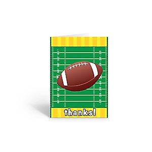 Stonehouse Collection | Football Team Thank You Cards | Football Coach Appreciation Cards| Football Parent Thank You Cards (Football Field)