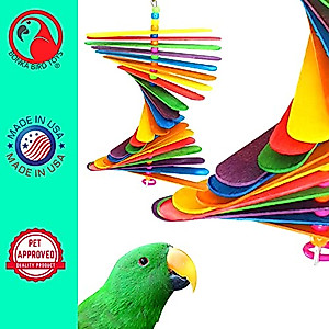 Bonka Bird Toys 867 Big Stick Colorful Wood Chew Beak Parrot Parrotlet Budgie Macaw African Grey