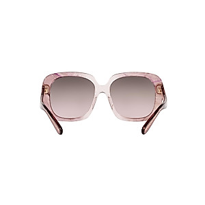 Coach HC8323U Universal Fit Sunglasses, Transparent Pink Ombre/Brown Pink Gradient, 56 mm