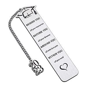 2023 Graduation Gifts for Him Her Bookmark Christmas Stocking Stuffers High School College Graduation Gifts for Son Daughter Women Men Nurse Class of 2023 Grad Gifts for Master Senior Students