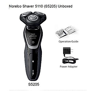 Philips Norelco 5000 Shaver S5205 Electric Shaver Series 5110 Wet & Dry Shaver with MultiPrecision Blade System - (Unboxed)