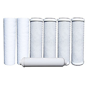CFS – 7 Pack Water Filters Replacement Kit 5 Stage Compatible with WP500024 Models – Remove Bad Taste & Odor – Whole House Replacement Water Filter Cartridge, White