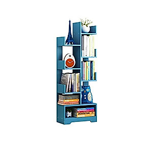 FHDGH Wooden Bookcase Shelf Tier Wood Bookshelf Display Stand Unit for Home Office Cabinet