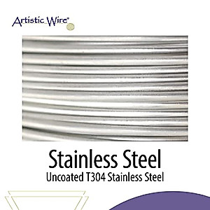 Artistic Wire 18 Gauge Stainless Steel Craft Jewelry Wrapping Wire Wire, 10 yd