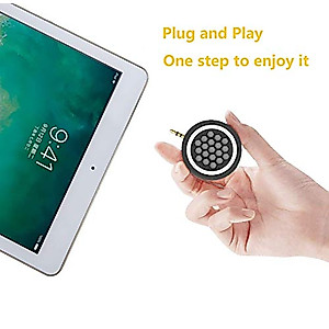Mini Portable Speaker, 3W Mobile Phone Speaker Line-in Speaker with Clear Bass 3.5mm AUX Audio Interface, Plug and Play for iPhone, iPad, iPod, Tablet, Smartphone