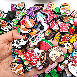 BBESS Lot of 20, 30，50, 100pcs Random Different Shoe Charms PVC Shoes Decoration for Kids Boys Girls Men Women Party Birthday Favorite Gifts (30pcs)