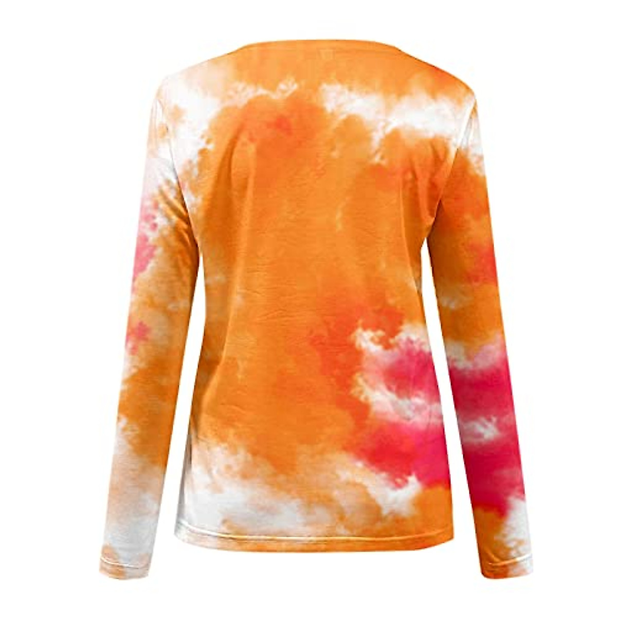 Women's Casual Long Sleeve Tunic Tops Spring Tshirt Blouses Flannel Shirts for Women Pink Purple