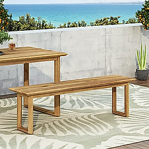 Christopher Knight Home Nibley Dining Bench, Teak