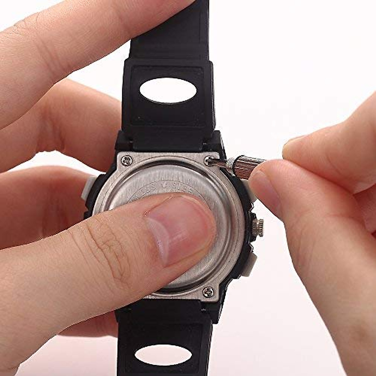 Eyeglasses Repair Kit, 1100Pcs Tiny Screws and 5 Pairs Nose Pads Stainless Steel Set with Micro Screwdriver Tweezer for Glasses, Sunglasses, Watch Repair