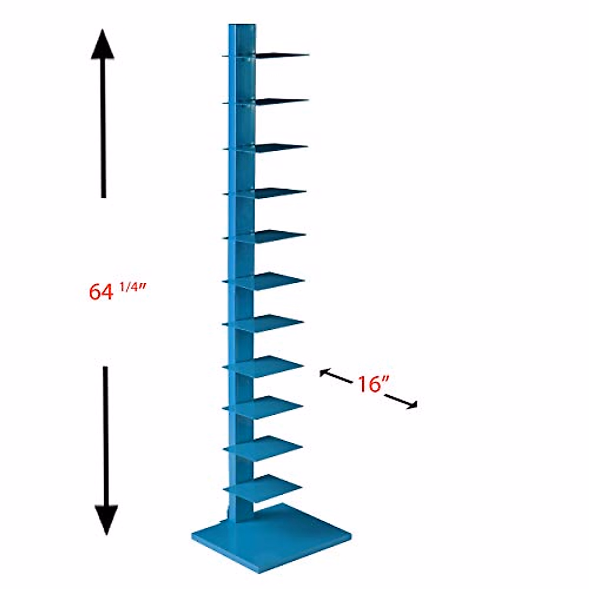 Spine Tower Shelf - Bright Cyan