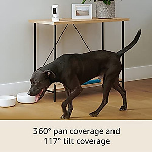 Ring Pan Tilt Stick Up Cam Plug-In, 1080p HD Plug-In Indoor/Outdoor Camera with 360° Pan-Tilt, Color Night Vision, Live View, Two-way Talk, Built-in Siren, Motion Detection, Works with Alexa, White