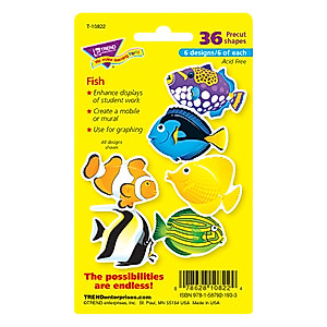 TREND enterprises, Inc. Fish Mini Accents Variety Pack, 36 ct