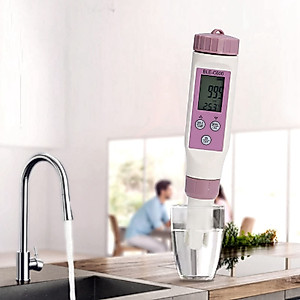 7 in 1 Bluetooth Water Quality Tester Automatically Save Data PH EC ORP Waterproof Salinity Meter for Water Fish Drinking Water, Sewage Treatment