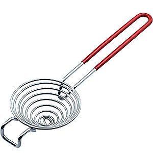 CAMKYDE Egg Separator Food Grade Stainless Steel Egg Yolk White Separation Tool （Red）