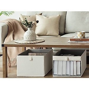 StorageWorks Storage Baskets for Organizing and Closet Storage Bins with Clear Window