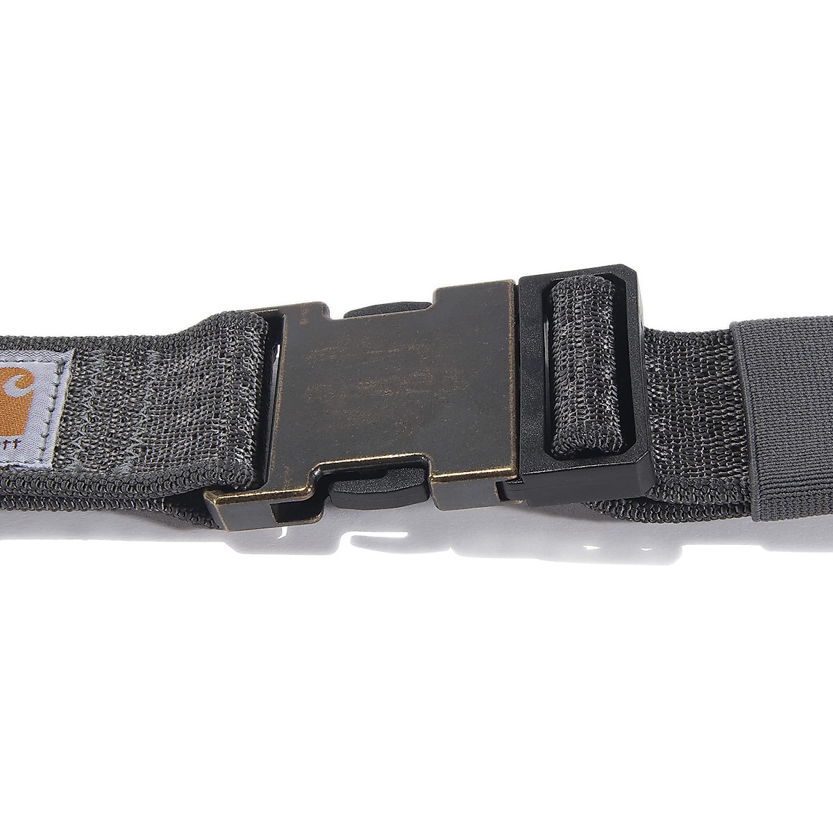 Carhartt Men's Casual Belts, W/Heavy Duty Flexible Stitching, Available in Multiple Styles, Colors & Sizes, Rugged Flex Nylon Webbing (Gravel), X-Large