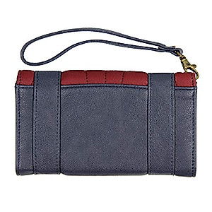 DC Comics Wonder Woman Front Flap Satchel Clutch Wallet with Wrist Strap