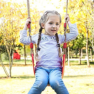 Swing Seats for Kids, Swing, Tree Swing, Swings Seat, 300 Lbs Weight Capacity Swing Board & Rope Outdoor Porch Backyard Playground for Children