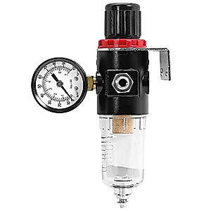 PointZero Airbrush Air Compressor Regulator with Water-Trap Filter