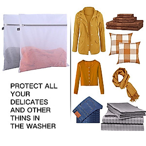 Kimmama Large Laundry Bags Mesh Wash Bags,Oversize Honeycomb Mesh Delicates Bag for Washing Machine,Jumbo Net Laundry Bag for Washing Delicates,Big Clothes,Sweater,Bed Sheet,Bedcover,Blanket,Curtain