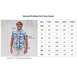 Reyn Spooner Surfer's Paradise Tailored Button Front Surfing Hawaiian Aloha Shirt, Sunset, L