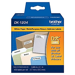 Brother DK Labels Shipping Variety Pack (DK1201 DK1202 DK1204 DK1208 DK1209)