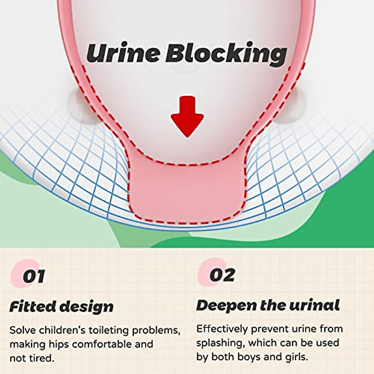 Travel Potty for Toddler, Portable Toilet Seat for Kids, Foldable Travel Toilet with A Roll of Cleaning Bags for Car, Camping, Outdoors