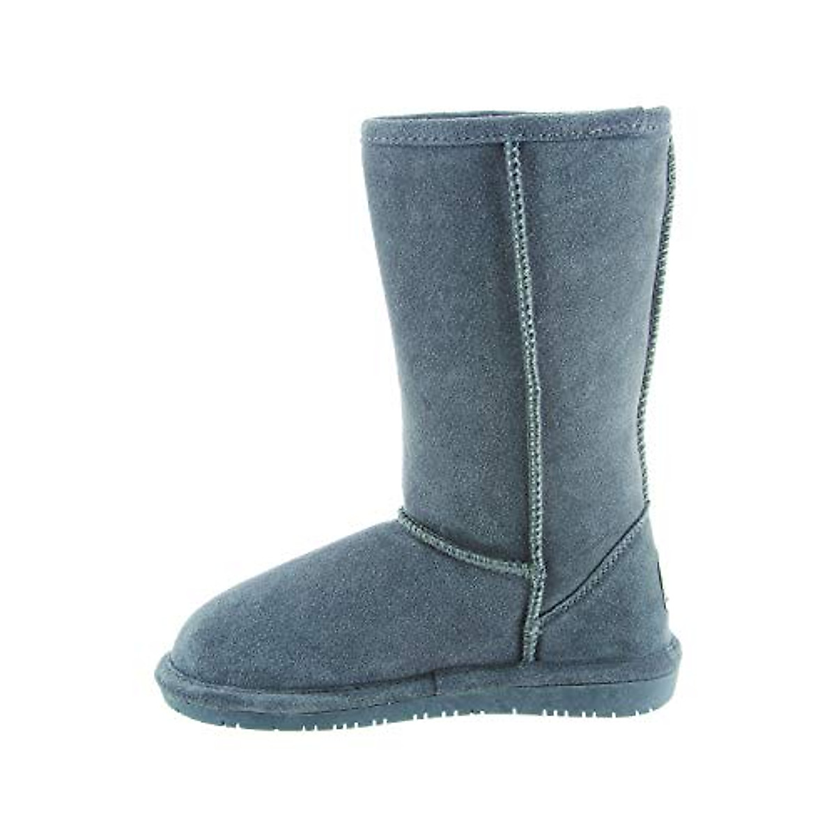 BEARPAW Emma Tall Youth Boot,Charcoal,4 M US Big Kid