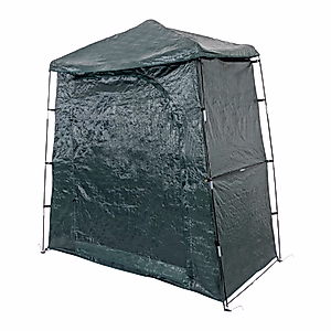 Goudergo Storage Tent, Heavy Duty Space Saving All Season Reusable Bike Shed with Waterproof Cover,Bike Storage shed Waterproof Garden Backyard Storage Buildings Sheds for Long-Handle Gardening Tools