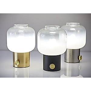 Adesso 6027-01 Lewis Table Lamp, Matte Black W. Antique Brass Accent