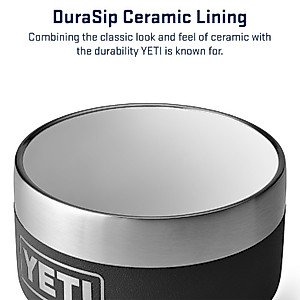 YETI Rambler 4 oz Stackable Cup, Stainless Steel, Vacuum Insulated Espresso/Coffee Cup, 2 Pack, Black