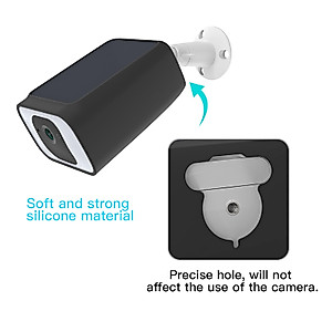 HOLACA Water-Proof Silicone Cover Protective Case for Eufy Solo Cam S40/S230 Camera Case Anti-Scratch Protective Cover for Full Protection